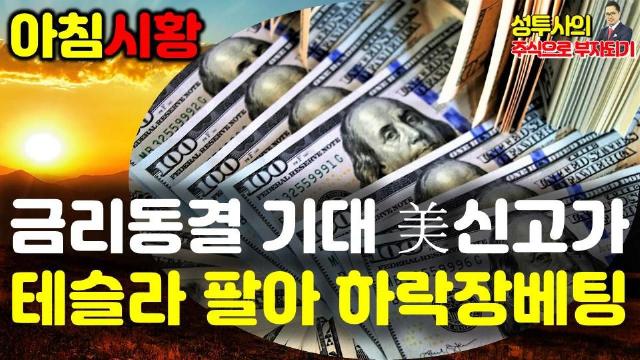 주식시황 613 美금리동결 기대에 뉴욕증시 신고가 테슬라 팔아 하락장에 베팅 못 날아오르는 항공株 팟빵